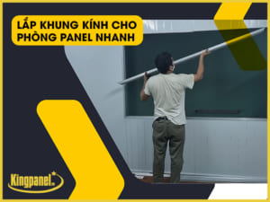 CÁCH LẮP KÍNH CHO PHÒNG PANEL CÁCH NHIỆT NHANH - TIỆN LỢI